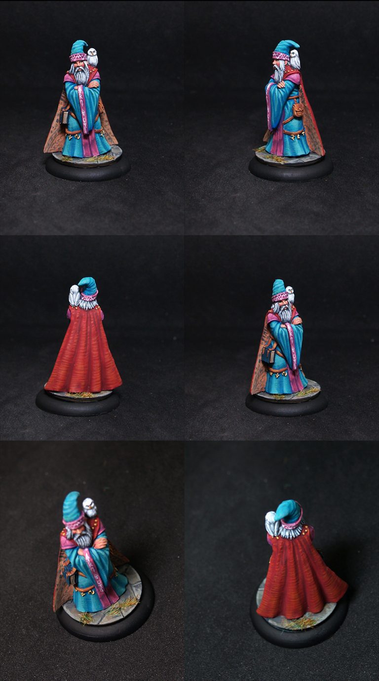 Male Wizard Dr Orontius with familiar - Belminiart