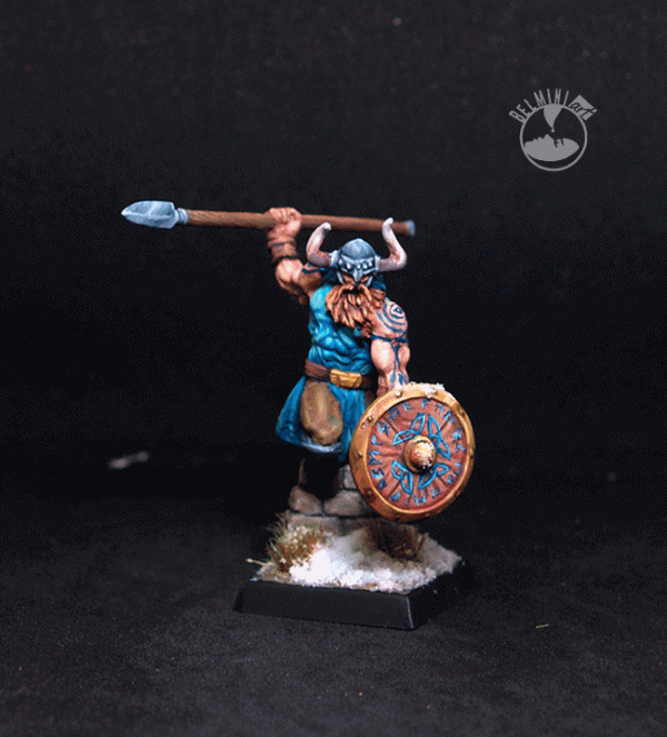 reaper miniatures Amon Frostspear, Viking Hero - Belminiart
