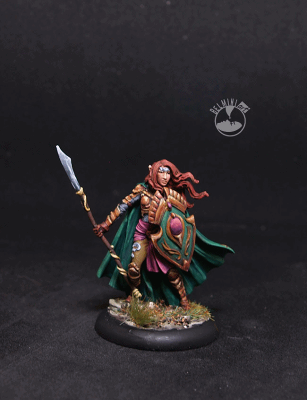 Female Elven Warrior with spear - Belminiart